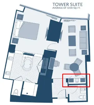Aria Panoramic Corner Suite Floor Plan | Floor Roma
