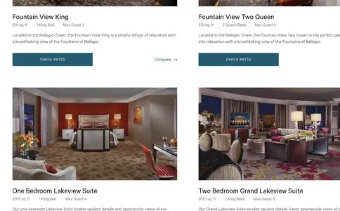 All Bellagio Rooms/Suites that Face the Fountains? | Vegas Message Board