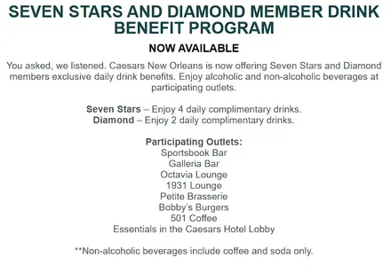 Diamond Drinks are back at Caesars NOLA | Vegas Message Board